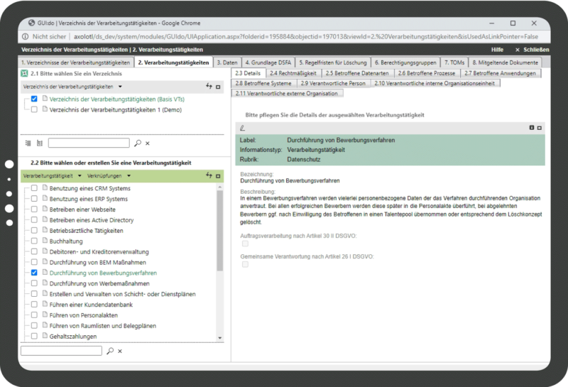 HiScout Datenschutz - Software für Datenschutzmanagement nach DSGVO